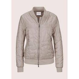 Madeleine Mode MADELEINE Damen Kurzjacke "Kurzjacke Sportive Blousonjacke mit Stehkragen", beige, Modern, Gr. 40, Obermaterial: 100% Polyamid PA., Jacken