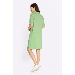 Classic Basics Damen Jerseykleid "Jersey-Kleid"reseda, Gr. 38, bedruckt, gemustert, mehrfarbig, Jersey, 100% Baumwolle, Kleider