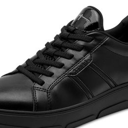 Tamaris Damen Slip-On Sneaker, Gr. 40, schwarz, Lederimitat, Textil, unifarben, Schuhe, Freizeitschuh, Halbschuh, Slipper in veganer Verarbeitung