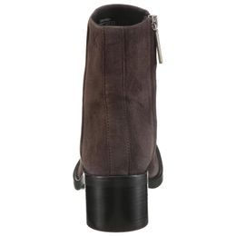 Calvin Klein Damen Stiefelette "BLOCK HEEL ZIP BOOT SUE", Gr. 36, braun, Veloursleder, unifarben, Schuhe, Klassik-Boots, Blockabsatz, mit seitlichem
