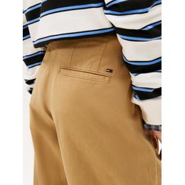Tommy Jeans Damen Chinohose "TJW OVS WIDE LEG CHINO"timeless camel, Gr. 26, unifarben, Web, Obermaterial: 100% Baumwolle, Hosen