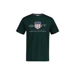 Gant Herren T-Shirt "T-Shirt REG ARCHIVE SHIELD 1er Pack", gr&uuml;n, Gr. M, Obermaterial: 100% Baumwolle CO., Shirts