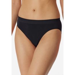 Rioslip Schiesser "Classic Seamless", Damen, Gr. XL, schwarz, Microtouch, Obermaterial: 93% Polyamid, 7% Elasthan, k&ouml;rpernah, Unterhosen, ohne st&ouml;rende Seitenn&auml;hte, Microqualit&auml;t