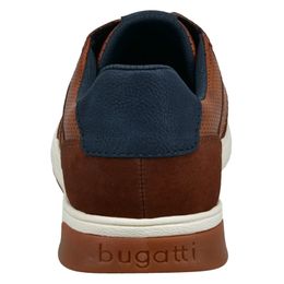 Bugatti Herren Sneaker, Gr. 44, braun, Lederimitat, Schuhe, Schn&uuml;rschuh, Freizeitschuh, Halbschuh im Casual-Look