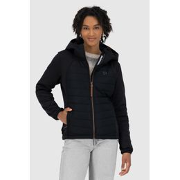 alife and kickin ALIFE & KICKIN Damen Hybridjacke "SoleneAKA", schwarz, Gr. M, unifarben, Web, Obermaterial: 95% Polyester, 5% Elasthan, Jacken, mit Kapuze und