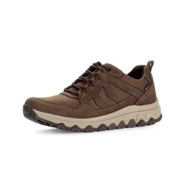 Gabor Damen Sneaker "rollingsoft Sneaker low Materialmix Leder/Textil", Gr. 42,5braun, Schuhe