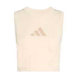 adidas Sportswear Sporttop 'Z.N.E.' Damen Gr&ouml;&szlig;e XS creme / dunkelbeige