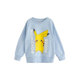 Lindex Sweatshirt 'Pokemon' Jungen Gr&ouml;&szlig;e 140 hellblau / gelb / schwarz / wei&szlig;
