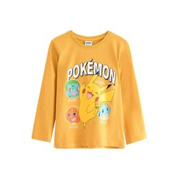 Lindex Shirt 'Pokemon' Jungen Gr&ouml;&szlig;e 128 gelb / curry / rot / wei&szlig;