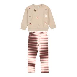 Lindex Set Jungen Gr&ouml;&szlig;e 80 hellbeige / rot