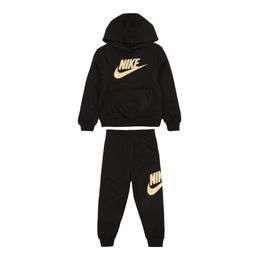 Nike Sportswear Jogginganzug 'CLUB FLEECE' Jungen Gr&ouml;&szlig;e 110 beige / schwarz