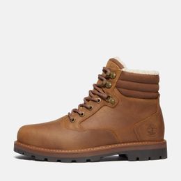 Timberland Damen Schn&uuml;rboots "BRITTON ROADMID WARM LINED WATERPROOF BOOT", Gr. 50medium braun full grain, Leder, Schuhe, Winterstiefel,