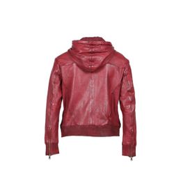 Freaky Nation Damen Lederjacke "Earthy-FN", rot, Gr. M, Oberstoff: 100% Leder. Futter: 100% Baumwolle, Jacken