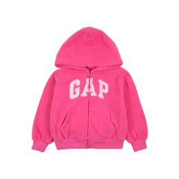GAP Sweatjacke M&auml;dchen Gr&ouml;&szlig;e 116/122 pink / wei&szlig;