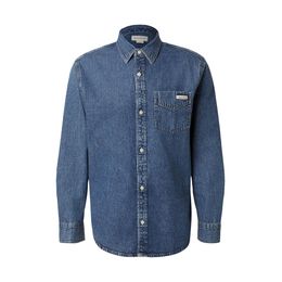 Calvin Klein Jeans Hemd Herren Gr&ouml;&szlig;e S blue denim
