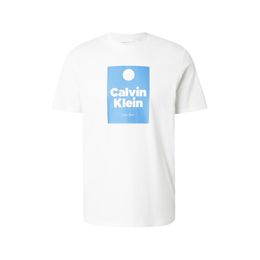 Calvin Klein Jeans T-Shirt Herren Gr&ouml;&szlig;e XXS azur / wei&szlig;