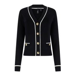 Guess By Marciano Strickjacke 'Noemi' Damen Gr&ouml;&szlig;e XXL schwarz / wei&szlig;