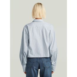 G-Star Raw G-STAR Damen Langarmshirt "Macro Balloon Shirt", blau, Gr. L, Obermaterial: 100% Baumwolle, Shirts