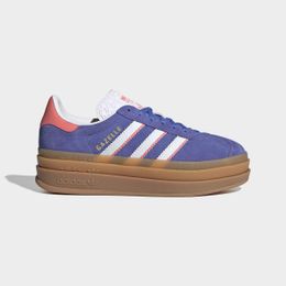 M&auml;dchen Plateausneaker "GAZELLE BOLD", adidas originals, Gr. 35,5, blau, Leder, Synthetik, Schuhe, f&uuml;r Kinder & Jugendliche
