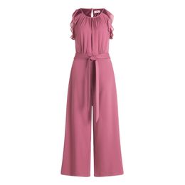 Vera Mont Damen Overall "Damen mit Volant und Bindeg&uuml;rtel"sweet bloom, festlich, Gr. 36, Stoff, Obermaterial: 95% Polyester, 5% Elasthan. Futter: