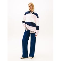 Tommy Jeans Damen Loose-fit-Jeans "CLAIRE HR WD", blau, Gr. 30, Abriebeffekte, Denim/Jeans, Obermaterial: 99% Baumwolle, 1% Elasthan, Jeans