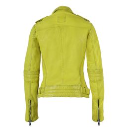 Freaky Nation Damen Lederjacke "New Luck-FN", gelb, Gr. M, Oberstoff: 100% Leder. Futter: 100% Baumwolle, Jacken