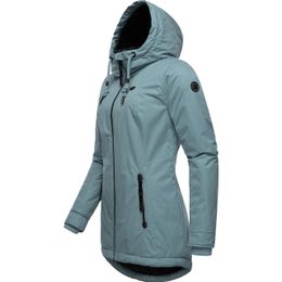 Ragwear Damen Winterjacke "Zuzka Winter", blau, Gr. 4XL, Au&szlig;enmaterial: 100% Polyester; Innenfutter: 100% Polyester; Kapuzenfutter: 100% Polyester;