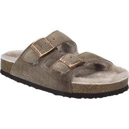 Josef Seibel Damen Sandale "Hermine 12, taupe", Gr. 43, grau, Obermaterial: 100% Rindsleder Leather cow., Schuhe