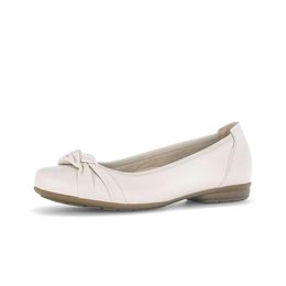 Gabor Damen Ballerina "Sportliche Ballerina Glattleder", Gr. 40,5creme, Schuhe
