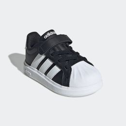 Damen Sneaker "STREETTALK", adidas Sportswear, Gr. 22core schwarz, cloud wei&szlig;, cloud wei&szlig;, Synthetik, Schuhe, inspiriert vom Design des adidas
