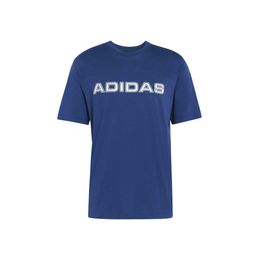 adidas Sportswear Funktionsshirt 'HOT TT' Herren Gr&ouml;&szlig;e L dunkelblau / wei&szlig;