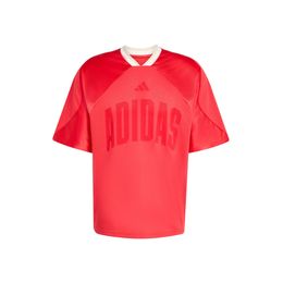 adidas Sportswear Funktionsshirt Herren Gr&ouml;&szlig;e L rot / blutrot / naturwei&szlig;