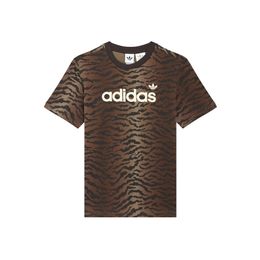 adidas originals T-Shirt Jungen Gr&ouml;&szlig;e 140 braun / cappuccino / schwarz / wei&szlig;