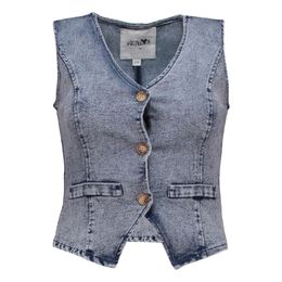 Haily's Hailys Weste 'Sa44nny' Damen Gr&ouml;&szlig;e XS/S blue denim