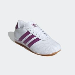 Sneaker adidas originals "ADIDAS TAEKWONDO SCHN&Uuml;R", Damen, Gr. 36, cloud wei&szlig;, rich mauve, gum 3, Leder, Synthetik, Schuhe Sneaker, f&uuml;r Kinder & Jugendliche
