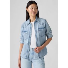 Levi's LEVI'S Damen Hemdbluse "THE ULTIMATE WESTERN"big discussion, Gr. XS, unifarben, Web, Obermaterial: 100% Baumwolle, Blusen, mit Brusttaschen