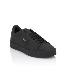 Sneaker Philipp Plein "Placca", Damen, Gr. 41, Normalschaft, 0202, schwarz, schwarz, Schuhe Sneaker