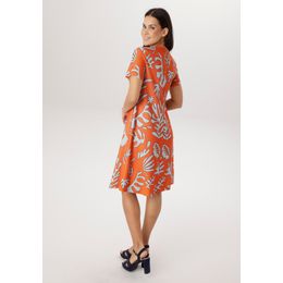 Damen Sommerkleid, orange, Gr. 38, Aniston SELECTED, bedruckt, gebl&uuml;mt, gemustert, Jersey, Obermaterial: 85% Viskose, 10% Polyester, 5% Elasthan,