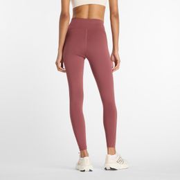 New Balance Damen Lauftights "Sleek High Rise Legging 25"", rosa, Gr. XXL, Obermaterial: 71% Polyester, 29% Elasthan, Hosen, f&uuml;r Laufen, mit hohem