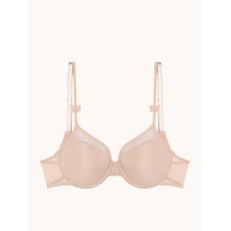 Passionata Damen B&uuml;gel-BH "MISS JOY", Gr. 70, beige, T&uuml;ll, Obermaterial: 89% Polyester, 11% Elasthan, BHs, verspielte Schmetterlingsmotive, leichter