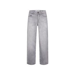 SOCCX Damen Regular-fit-Jeans, grau, Gr. 29, Abriebeffekte, Denim/Jeans, Material: 98% Baumwolle, 2% Elasthan, Zusatz: Enth&auml;lt nichttextile Teile