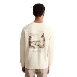 Marc O'Polo MARC O'POLO Herren Sweatshirt, beige, Gr. M, unifarben, Sweatware, Obermaterial: 100% Baumwolle, Sweatshirts, Rundhalsausschnitt, regular fit,