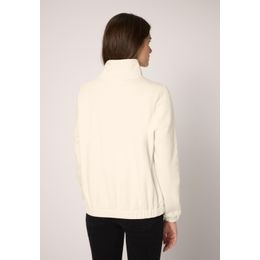 Damen Sweatshirtsoft beige, Gr. 40, STREET ONE STUDIO, unifarben, Sweatware, 60% Baumwolle, 40% Polyester, Sweatshirts, mit Stehkragen
