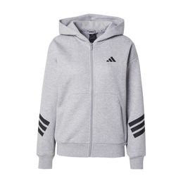 adidas Sportswear Sportsweatjacke 'Future Icons' Damen Gr&ouml;&szlig;e XL graumeliert / schwarz