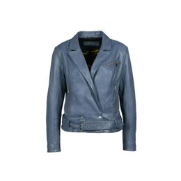 Freaky Nation Damen Lederjacke "New Classics-FN"grau, Gr. M, Oberstoff: 100% Leder; Futter: 100% Baumwolle, Jacken