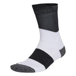 adidas Performance Sportsocken 'RunxBoost' Herren Gr&ouml;&szlig;e 37/39 graumeliert / schwarz / wei&szlig;