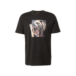 BOSS T-Shirt 'Dobermann' Herren Gr&ouml;&szlig;e S braun / grau / schwarz / wollwei&szlig;