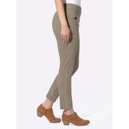Heine Damen Cordhose, braun, Gr. 50, unifarben, 98% Baumwolle, 2% Elasthan, Hosen