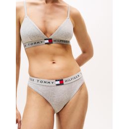 Damen Bikinislip "CLASSIC BIKINI", Tommy Hilfiger Underwear, Gr. XS, grau, Jersey, Obermaterial: 90% Baumwolle, 10% Elasthan, Unterhosen, mit