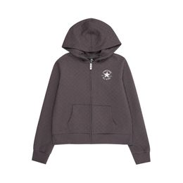 Converse Sweatjacke 'STAR' M&auml;dchen Gr&ouml;&szlig;e 140/146 dunkelgrau / wei&szlig;